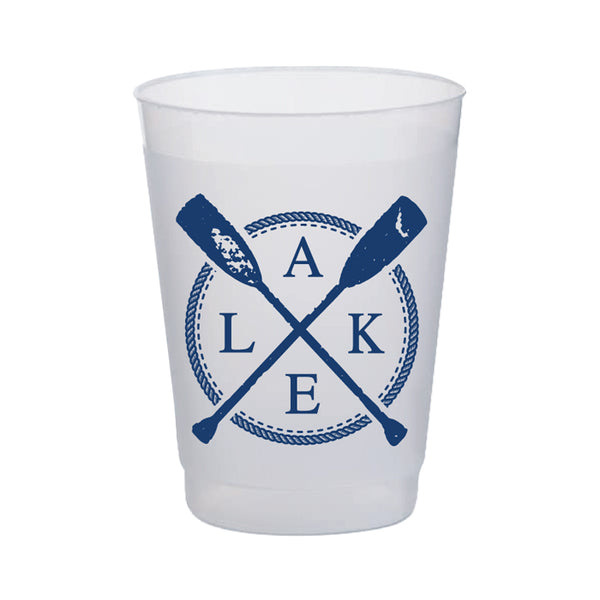 Lake with Crossed Oars Grab & Go Cups – The Monogrammed Home