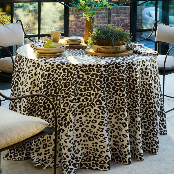 Brown Leopard Tablecloth – The Monogrammed Home